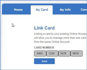 Existing Account Card Activation